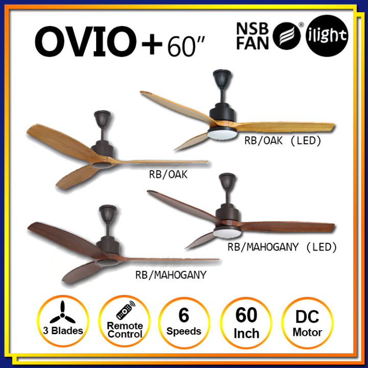 NSB OVIO+ 60 Inch DC MOTOR 3 BLADE OPTIONAL LED LIGHT KIT (DAYLIGHT ...