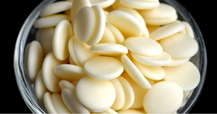Cokelat coklat koin batangan putih white compound chocolate coin Tulip ...
