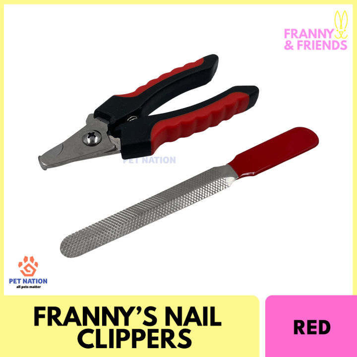 Franny's 2-in-1 Rabbit Nail Clippers w/ Nail File Small Pet Nail ...