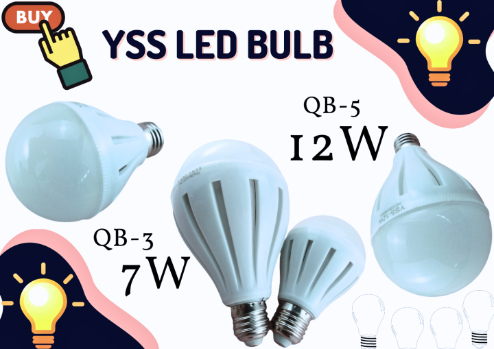YSS LED Bulb (QB) With Different Wattage | Lazada PH