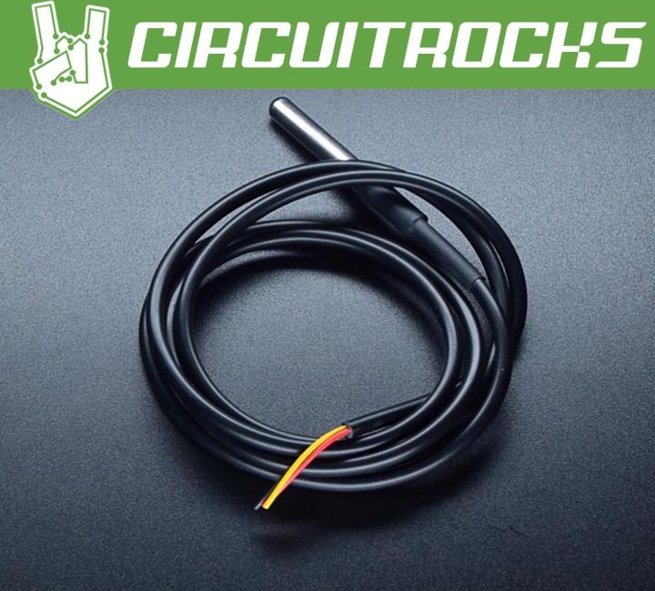 Circuitrocks Temperature Waterproof One Wire Sensor DS18B20 3 Meters ...