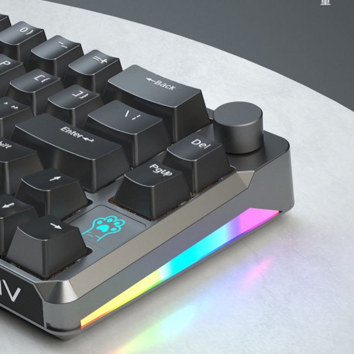 Bàn phím Cơ WEIKAV A68 Hotswap LED 15 Hiệu Ứng Nhỏ Gọn Blue Switch Dùng Cho Máy Tính | Lazada.vn