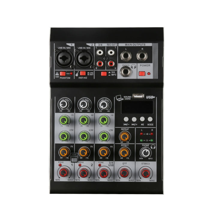 F4A sound mixer system KTV high quality Bluetooth dsp USB 4 mini audio ...