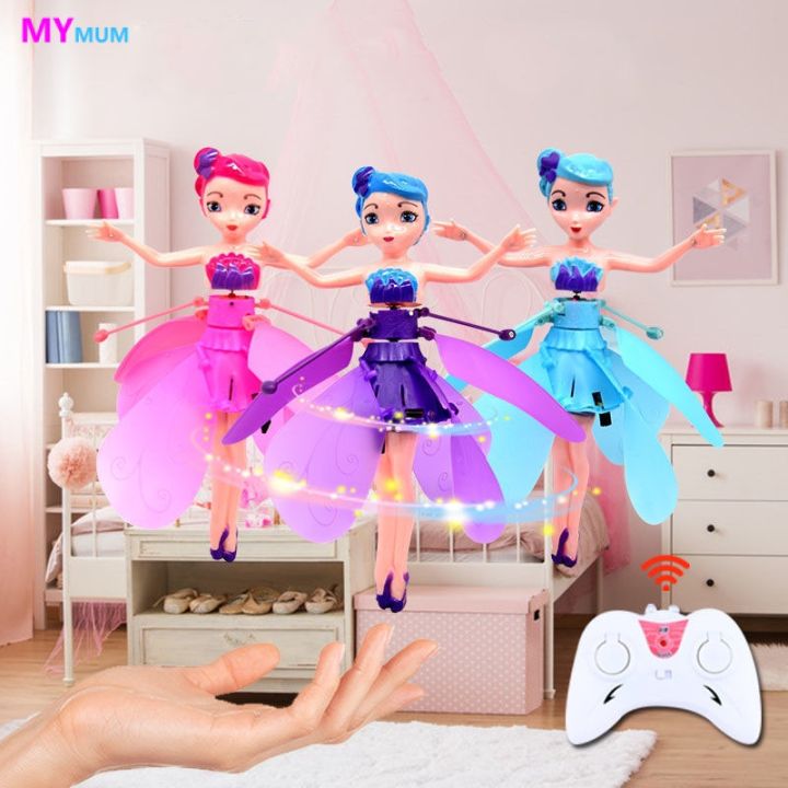 MYmum Kids Flying Fairy Toy Little Fairy Toys Induction Flying Hero ...