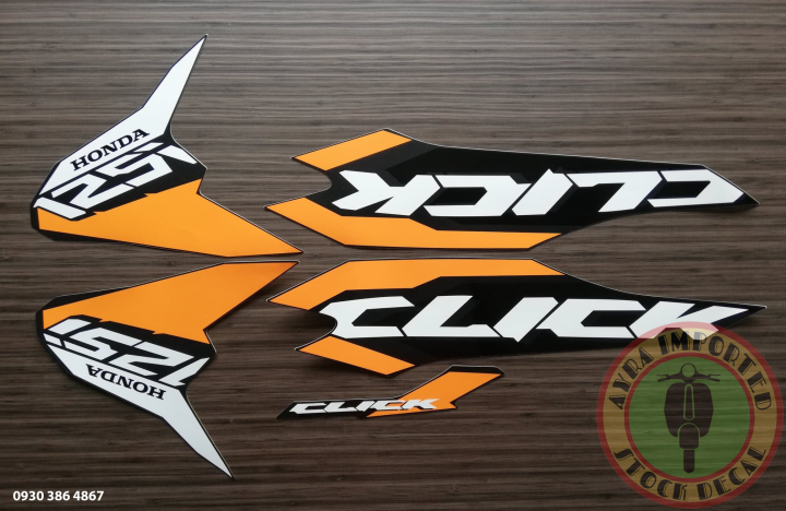 HONDA CLICK 125 19 GC V2 BLACK Stock Decal/Sticker | Lazada PH