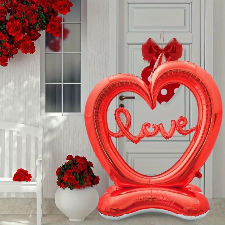 58inch Love In Heart Standing Balloon Valentine's Day Confession ...