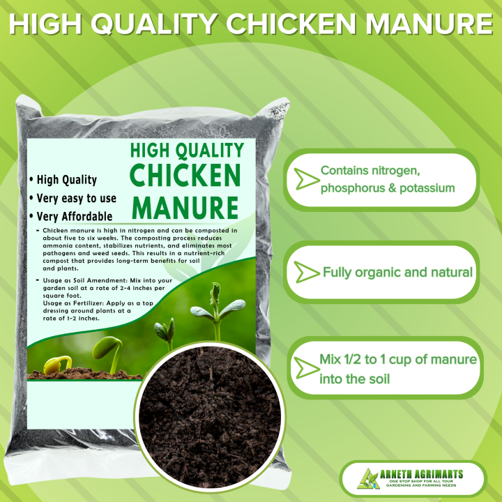 PROCESSED CHICKEN MANURE FORTIFIED FERMENTED ORGANIC FOR PLANTS | Lazada PH