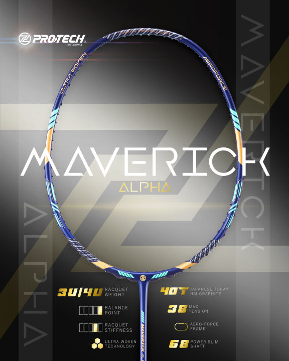 Protech MAVERICK ALPHA (MAX 35LBS)(FREE STRING+GRIP+BAG)(ORIGINAL ...