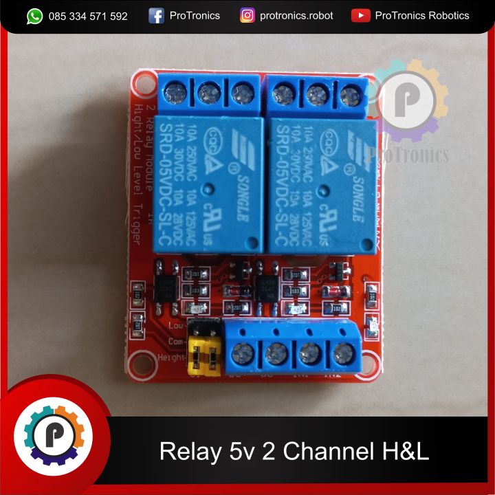 Relay 5V 2 Channel Module Supports High and Low Trigger | Lazada Indonesia