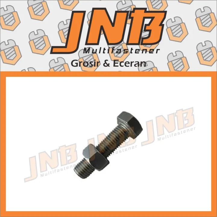 Baut Mur Inch 1/4" x 2" Kunci 10 Hitam BAUT KONSTRUKSI BAUT KASAR BAUT ...