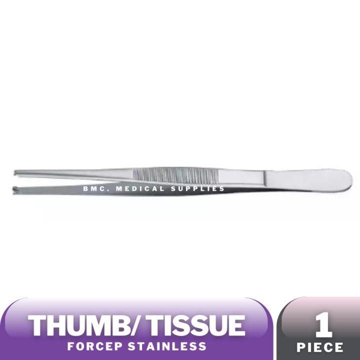Thumb Forceps (w/) and (w/o) Teeth ALL MED (Stainless) 5/12 inch ...