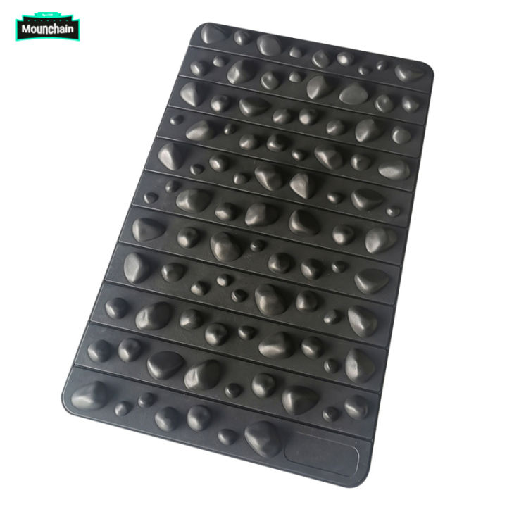 Mounchain Reflexology Walk Stone Foot Massage Mat Pebbles Mat Health ...