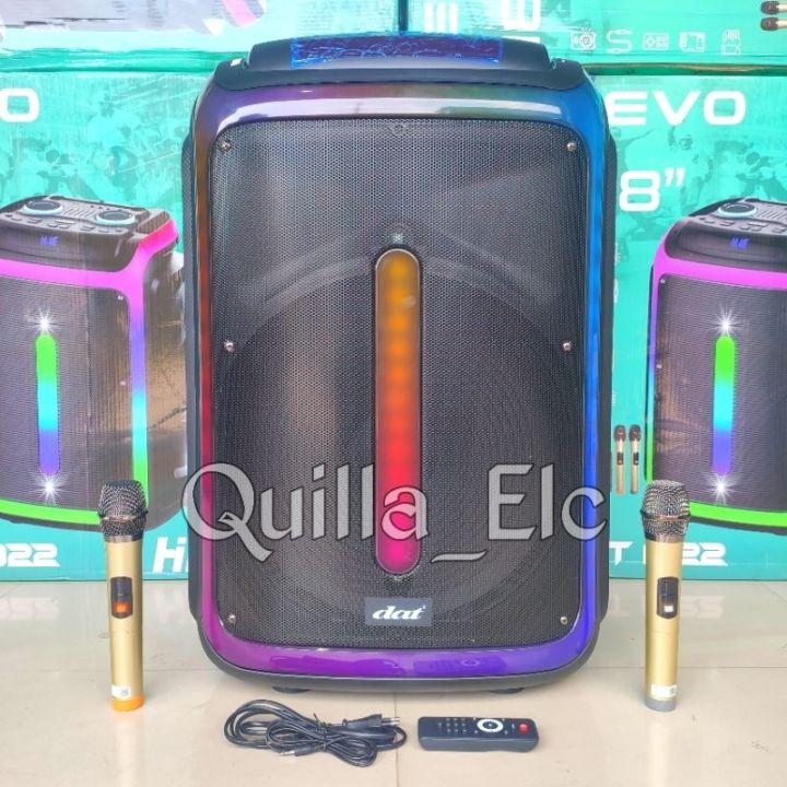 Speaker Portable DAT DT 1822 Evo 18 inch 2 Mic Wireless | Lazada Indonesia