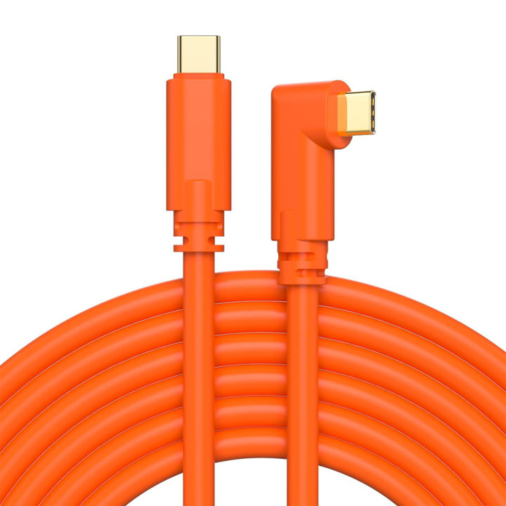 PXEL Tether USB Type-C to Right Angle Type-C Male to Male Gold Plated ...