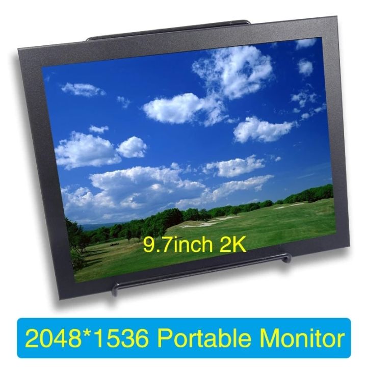 9.7Inch 2K Portable Monitor 2048*1536 LED Screen Mini Display PC HDMI ...