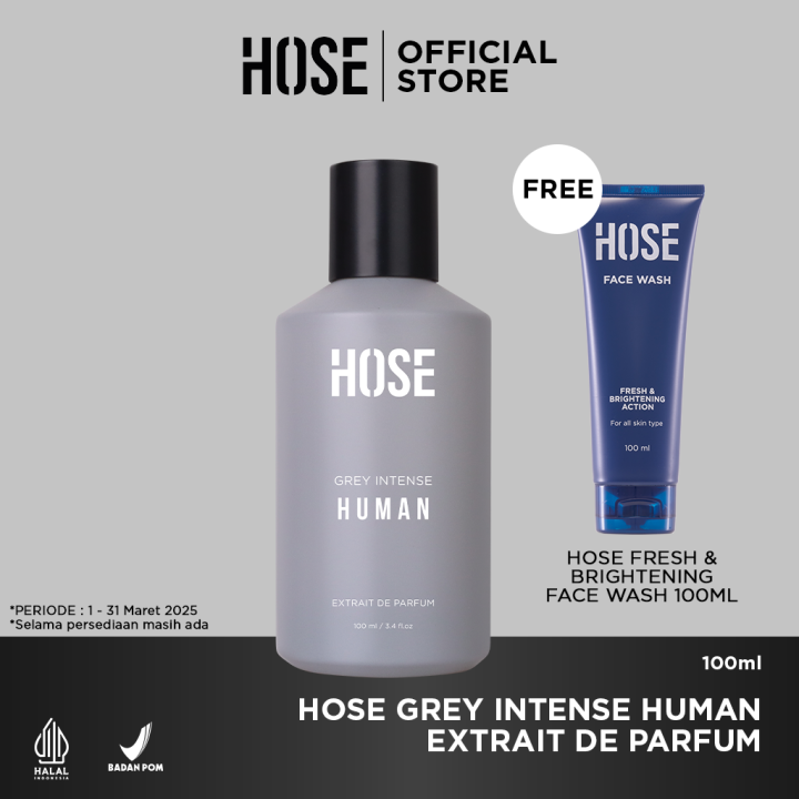[FREE FACE WASH] HOSE Extrait de Parfum Grey Intense Human Extrait de ...