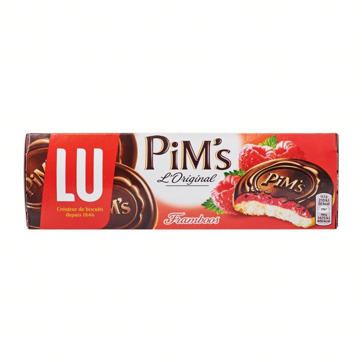 LU Pim's Raspberry filled Biscuits with Chocolate Topping | Lazada ...