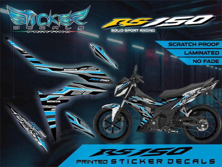 Honda RS150 SSR Stripes Stock Decals | Lazada PH
