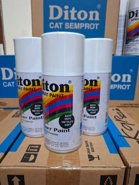 Cat Semprot Diton Spray Paint - Iron Metallic Doff 8239 300cc | Lazada ...