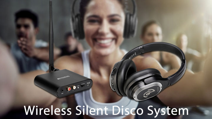 Retekess Silent Disco System, 10pcs TA004 Wireless Silent Disco LED ...