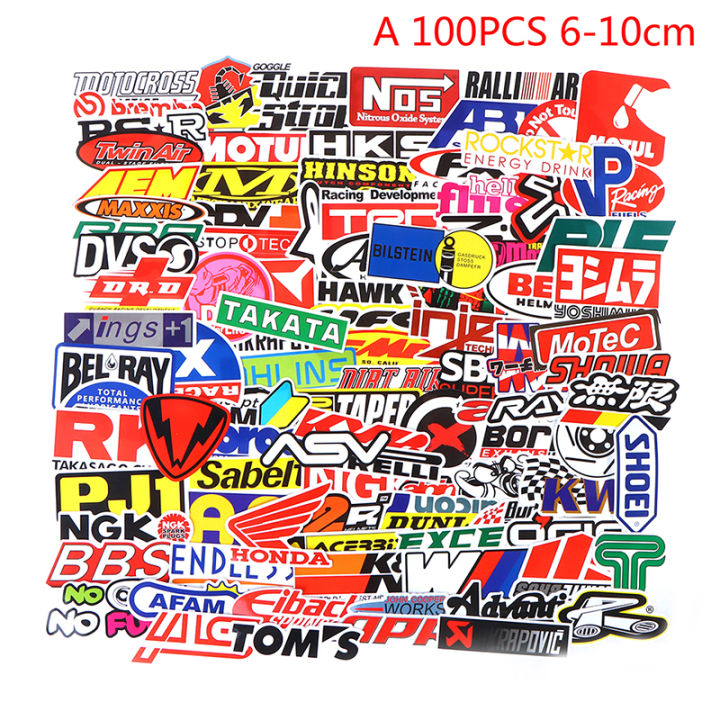 TANG 100PCS Racing Car Stickers Graffiti JDM Car Modification ...