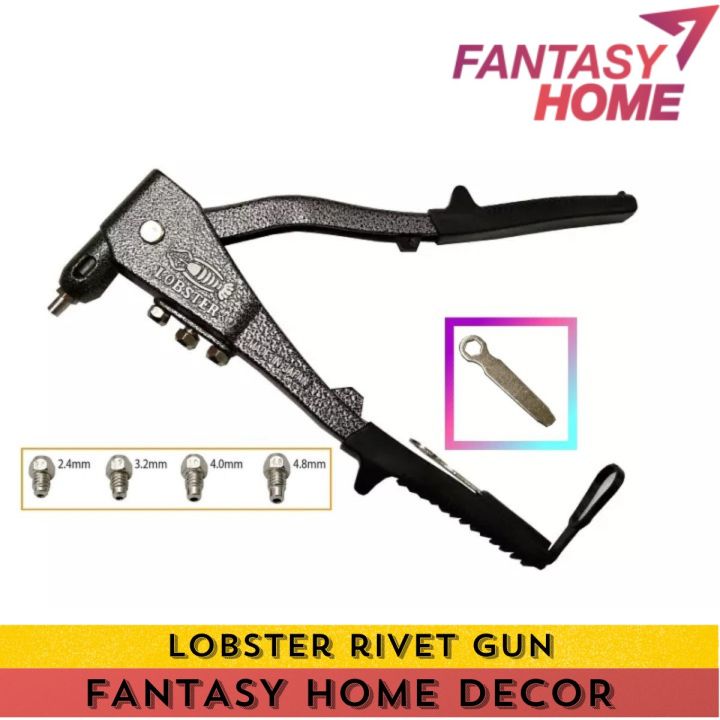 HEAVY DUTY LOBSTER Hand Riveter Pop Rivet Riveting Manual Fastener Tool ...