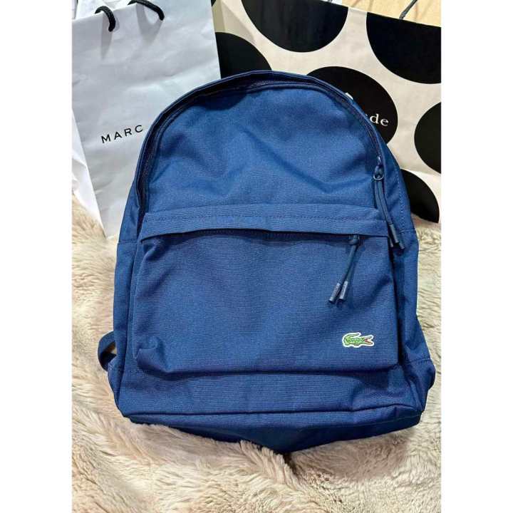 Original Lacoste Men's Néocroc Canvas Backpack Black / Noir / NAVY ...