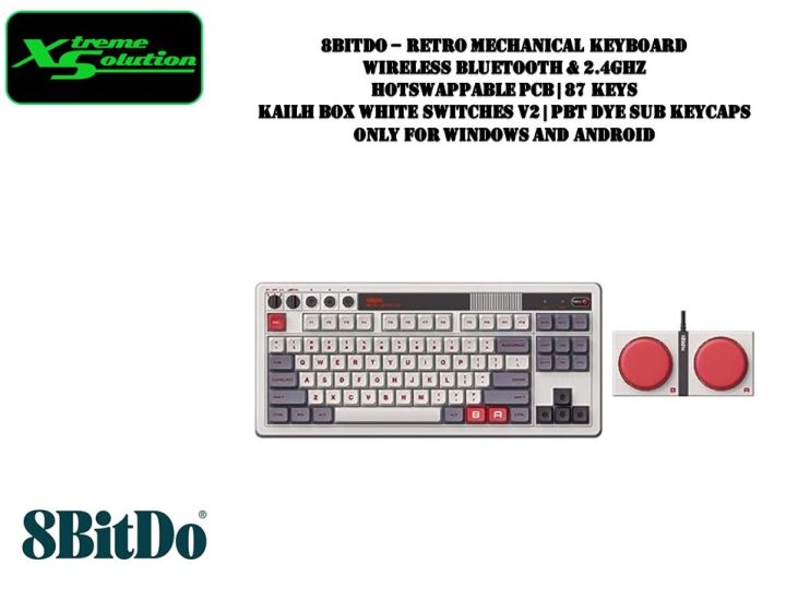 8BitDo - Retro Mechanical Keyboard | Wireless Bluetooth & 2.4Ghz ...