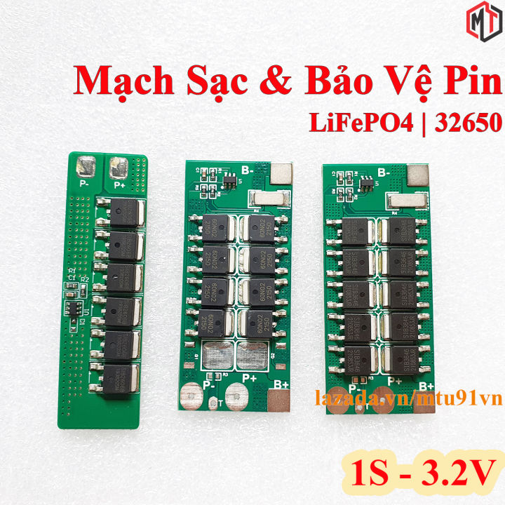 Mạch sạc và bảo vệ pin 1S 3.2V LiFePO4 - Sắt Photphat - 32650 - 15A ...
