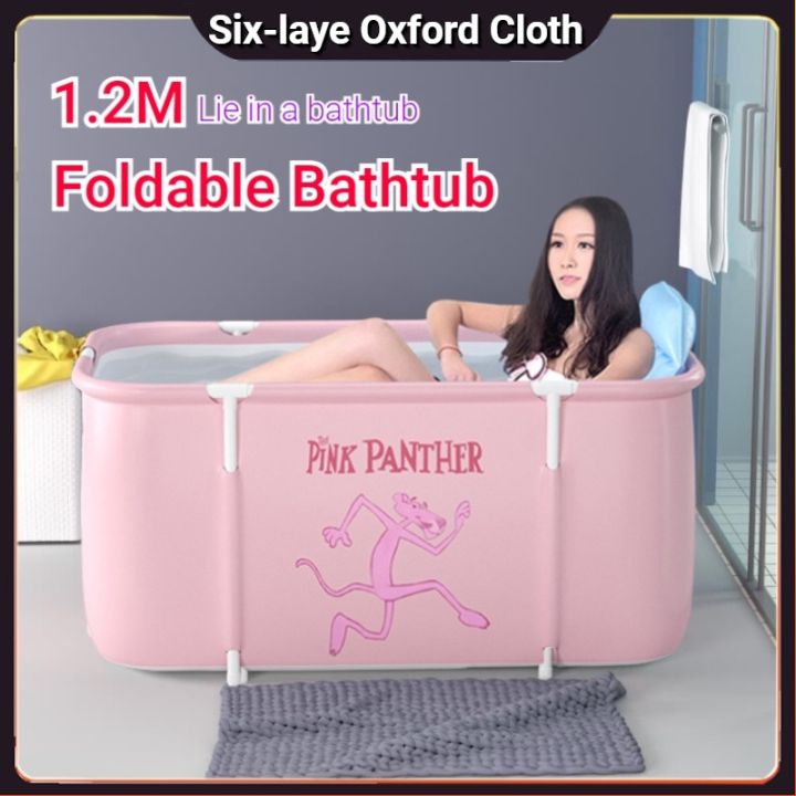 Large Portable Bathtub New Folding Bath Bucket Six-Layer Oxford Cloth ...