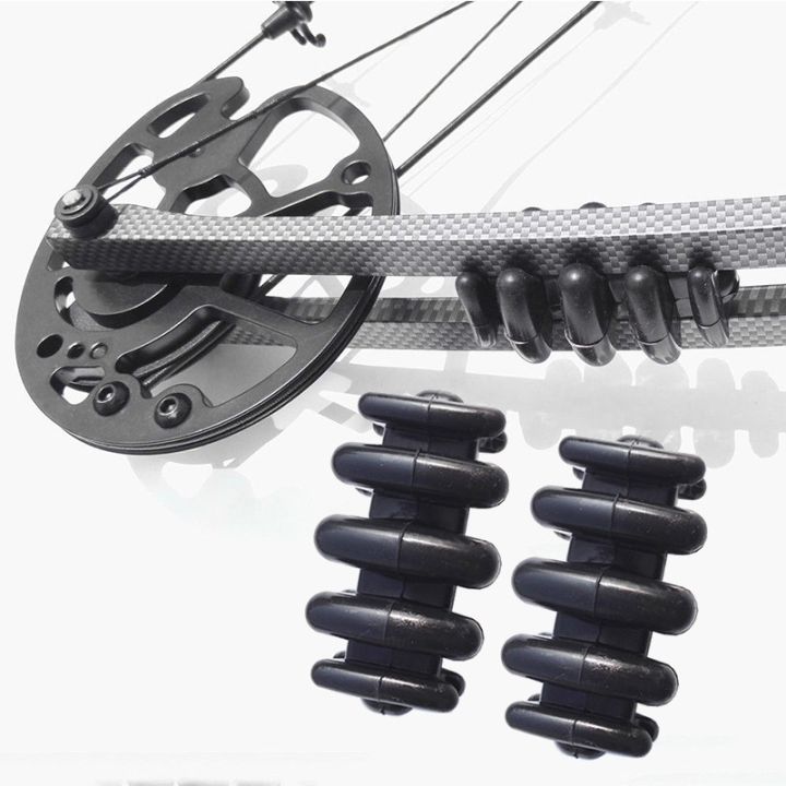 Stabilizer Shock Absorber Silencer Limbs Dampener Rubber Tool Black ...