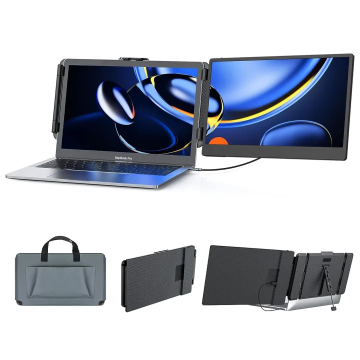 [Zeberdany] 14inch OFIYAA P1 Portable Laptop Triple Monitor S1 Portable ...