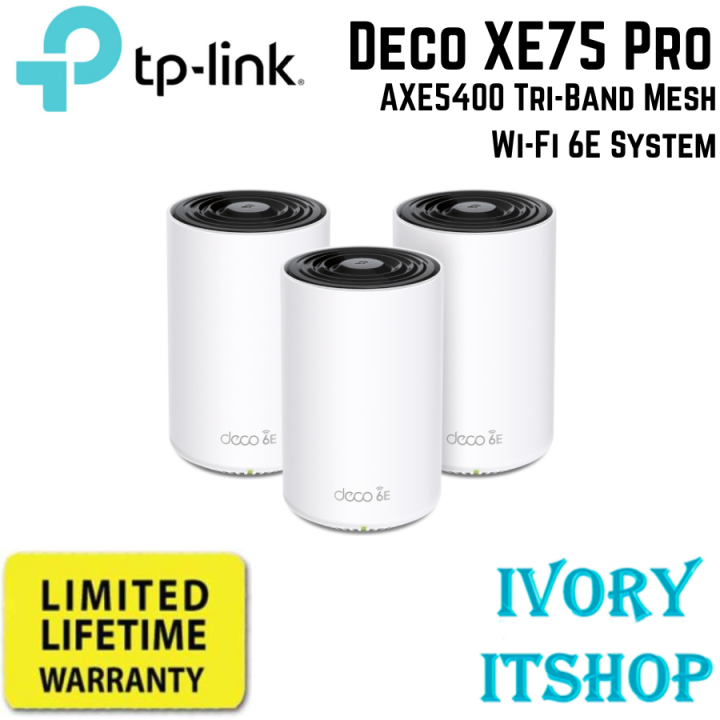 TP Link Deco XE75 Pro AXE5400 Tri-Band Mesh Wi-Fi 6E System Deco XE75/ivoryitshop | Lazada.co.th
