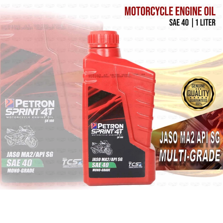 PETRON SPRINT 4T - Mono Grade Engine Oil -SAE 40 - 1 LITER | Lazada PH