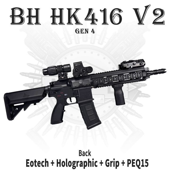 BoHan HK416 Gen4 High End Gel Blasters With Full Accessries BlowBack ...