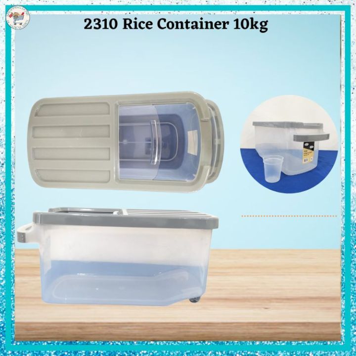Rice Container with Cup 10kg / Rice Box / Rice Storage 10kg / Lagayan ...