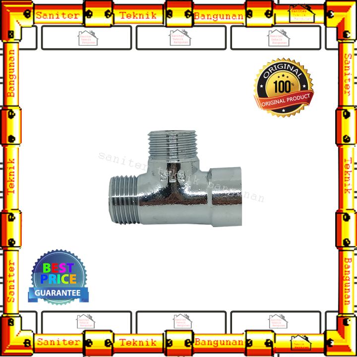 Tee Sambung Tee Drat Dalam Kran Shower Nekel Nikel Chrome T Sambungan ...