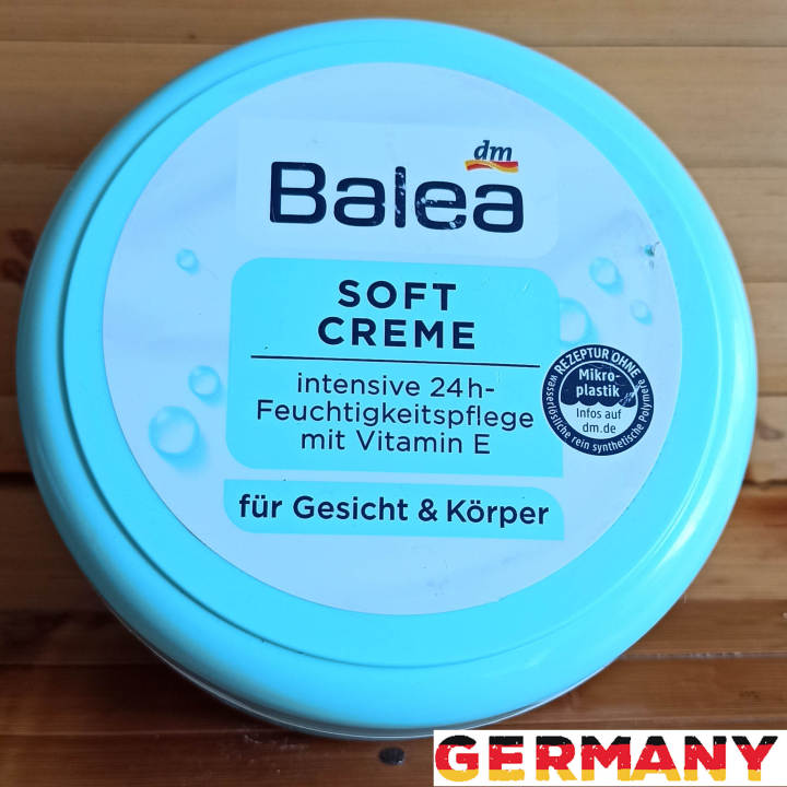 German Import ! Balea Soft Creme, 250 ml Intensive 24-hour moisturizing ...