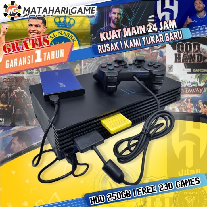 SONY PlayStation 2 HDD 250GB 1Tahun Garansi - Full 230 Games | Lazada Indonesia