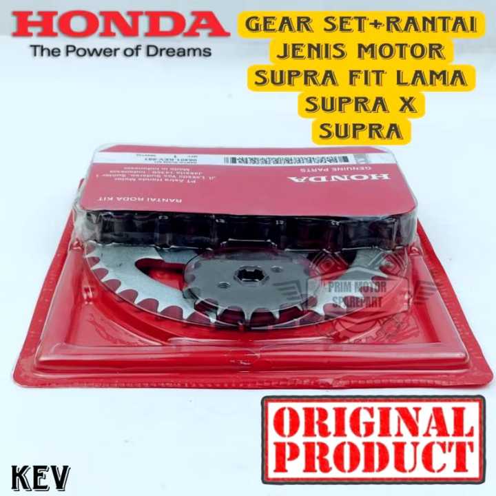 ORIGINAL GRANSI GEAR SET RANTAI ORIGINAL KODE KEV HONDA SUPRA, SUPRA ...
