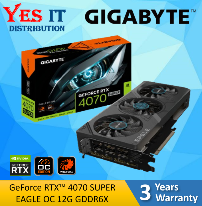 Gigabyte GeForce RTX 4070 SUPER WINDFORCE OC 12G / RTX 4070 SUPER EAGLE ...