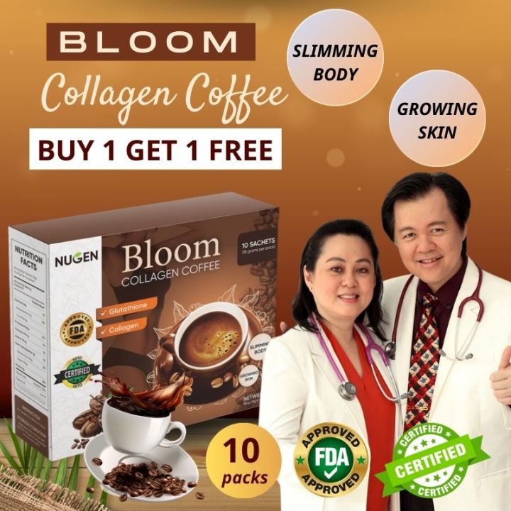 Nugen Bloom Collagen Coffee Original 100% organic Diet Coffee Pure ...