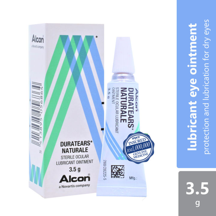Alcon Duratears Naturale Lubricant Eye Ointment - 3.5g | soothe eye ...