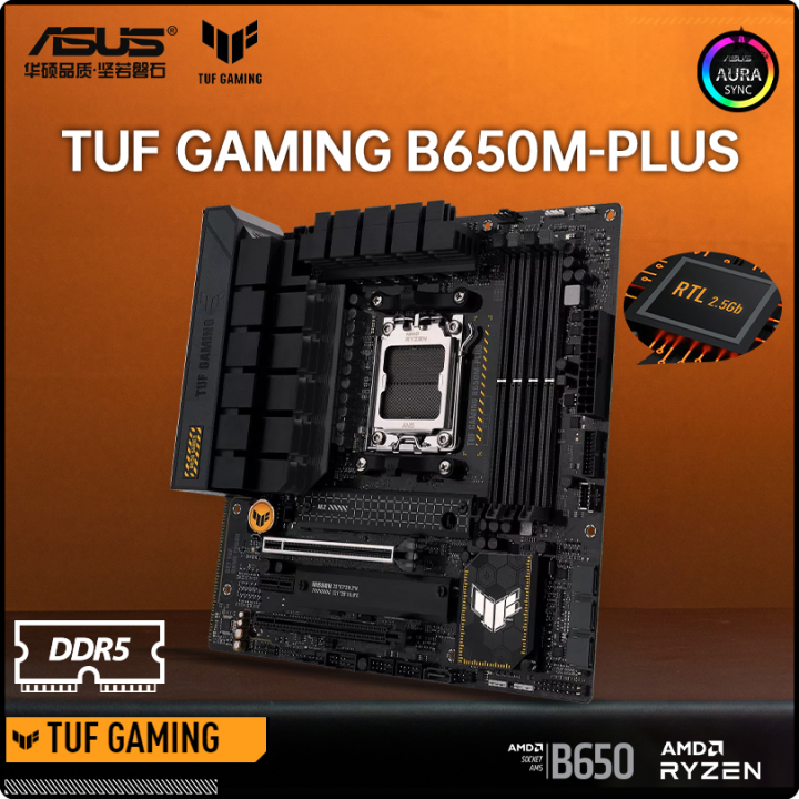 [kdew] Asus Tuf Gaming B 650m Plus Am5 Moederbord Socket Am5 Voor Amd Ryzen 7950x 7700x 7600x ...