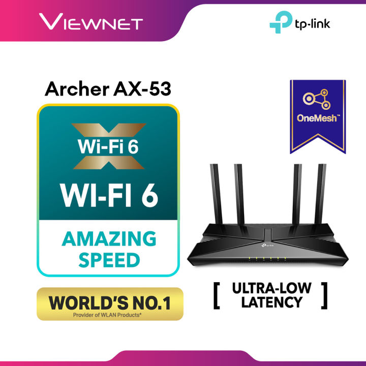 TP-Link Archer AX53 Wi-Fi 6 Router Dual Band Gigabit AX3000 High Power ...