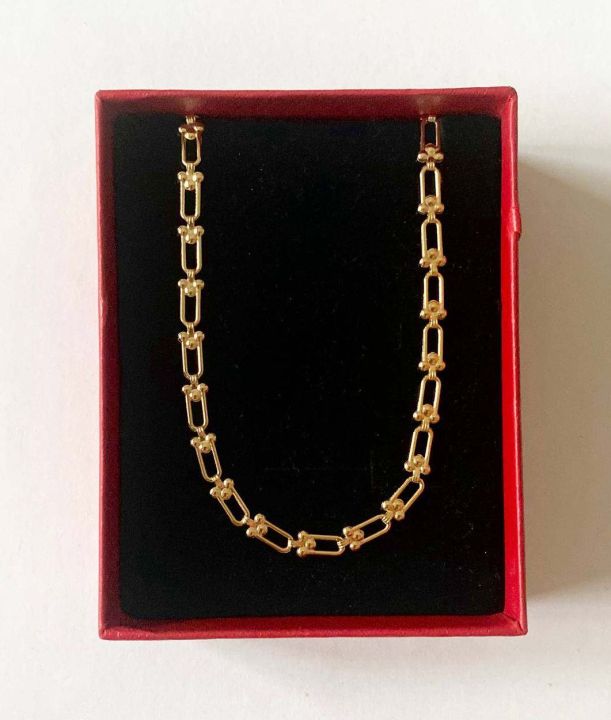 Pawnable 18K Gold Flat Inspired Necklace | Lazada PH