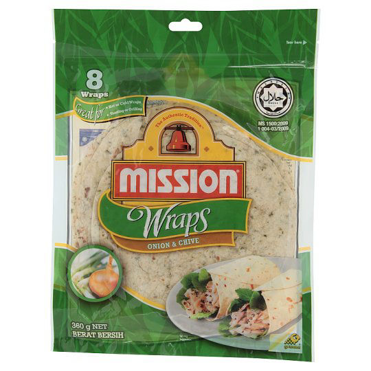 MISSION Wraps Original Potato Wholegrain 6 Grains Garlic Onion And ...