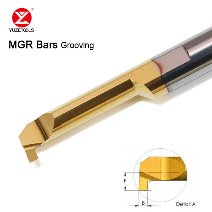 Yuzetools MGR4 MGR5 MGR6 MGR8 Bars Grooving Threading Solid Carbide Mini Internal Lathe Turing ...