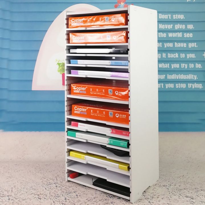 Office tabletop multilayer A4 document rack adjustable A5 paper rack ...