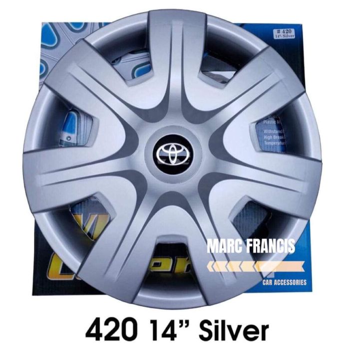 4 Piece 1 set 14 inches with Toyota Logo Hubcaps R14 Wheel Cover Hub ...
